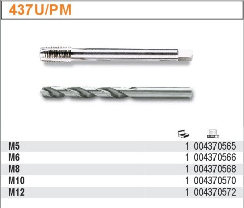 ZESTAW WIERTŁO-GWINTOWNIK M8 DO 437U - sklep narzedziowy24.eu
